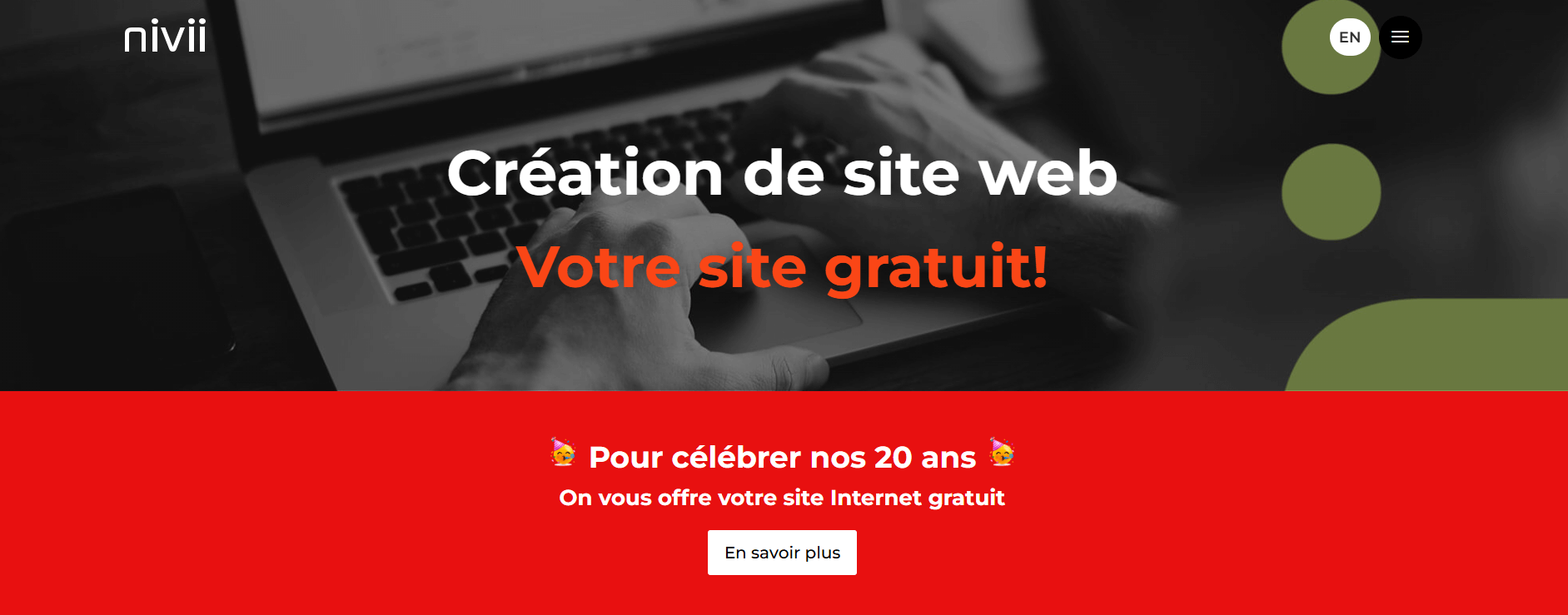 Création de Site web : conception de site internet sur mesure | Nivii